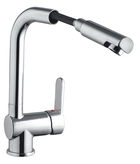 PYRAMIS ALADIA BASSE Pression Robinet de Cuisine Chrome Douchette ...