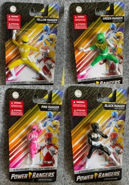 POWER RANGERS EDITION Limitée 5,5 CM MINI action figure hasbro 4 ...