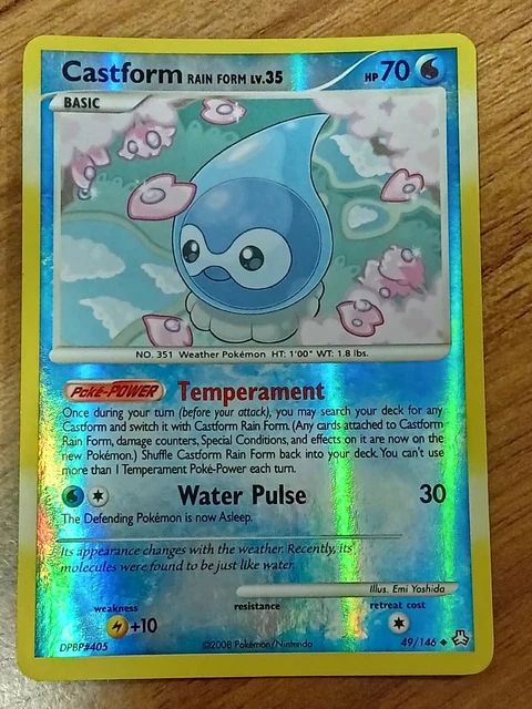 POKEMON CARD TCG - Castform - 49/146 - DP Legends Awakened - Reverse Holo $9.99 - PicClick AU