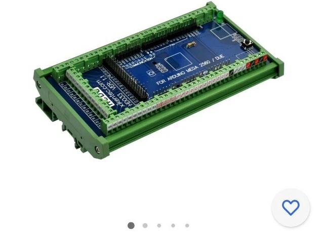 Din Rail Mount Pinout Breakout Terminal Block Module For Arduino Mega 2560 R3 Eur 4638