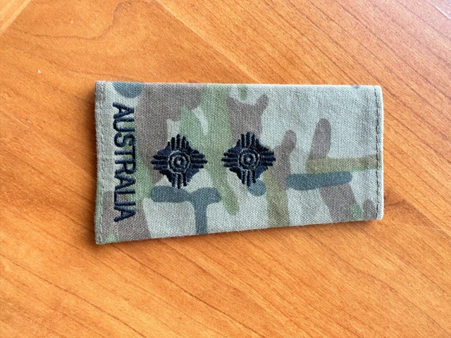 AUSTRALIAN ARMY RANK Slide - AMCU Lieutenant multicam cdo dpcu sas nsn ...