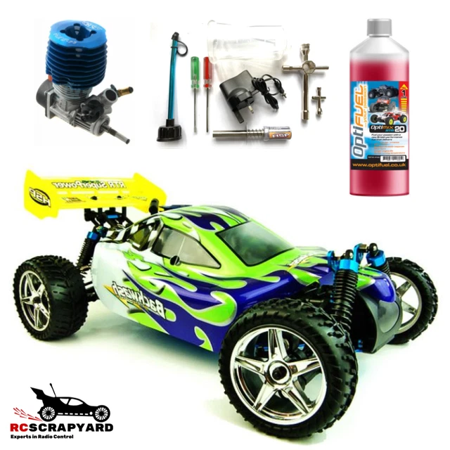 RC CAR BUGGY Pro HSP XSTR Backwash 2 speed Nitro Engine Buggy 1/10 RTR ...