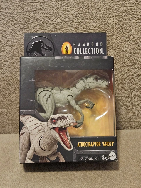 JURASSIC WORLD HAMMOND Collection Dino Atrociraptor Ghost Dinosaur ...