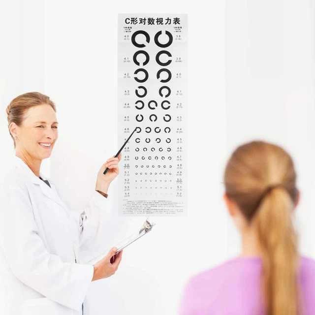 EYE CHART WALL Chart Snellen Chart Eye Exam Chart Checklist Child £4.99 ...