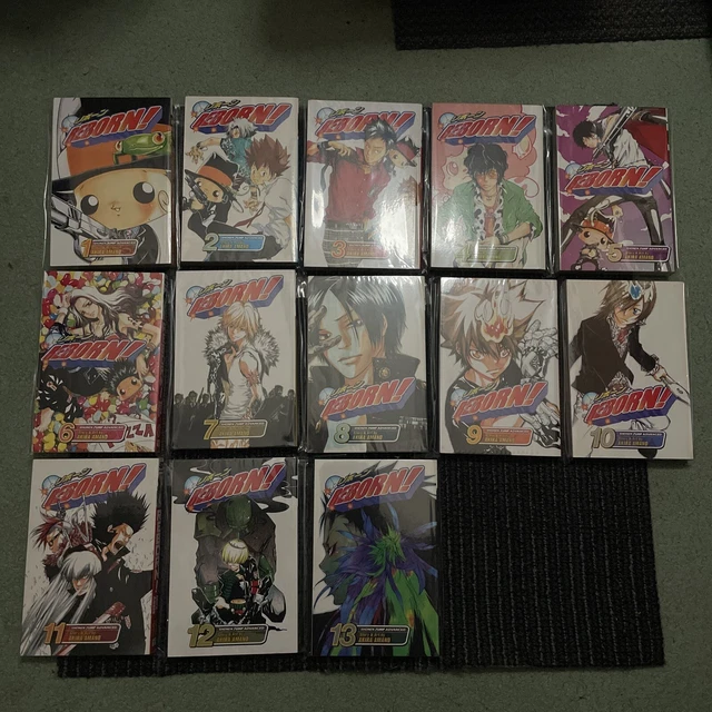 REBORN! MANGA VOLUMES 1-13 English Akira Amano Shonen Jump Advanced EUR ...