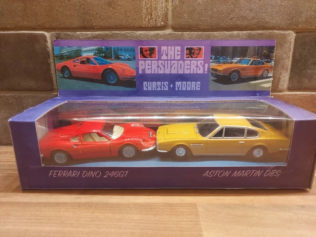 THE PERSUADERS! ASTON Martin Dbs Ferrari Dino 246 Gt Roger Moore Tony ...