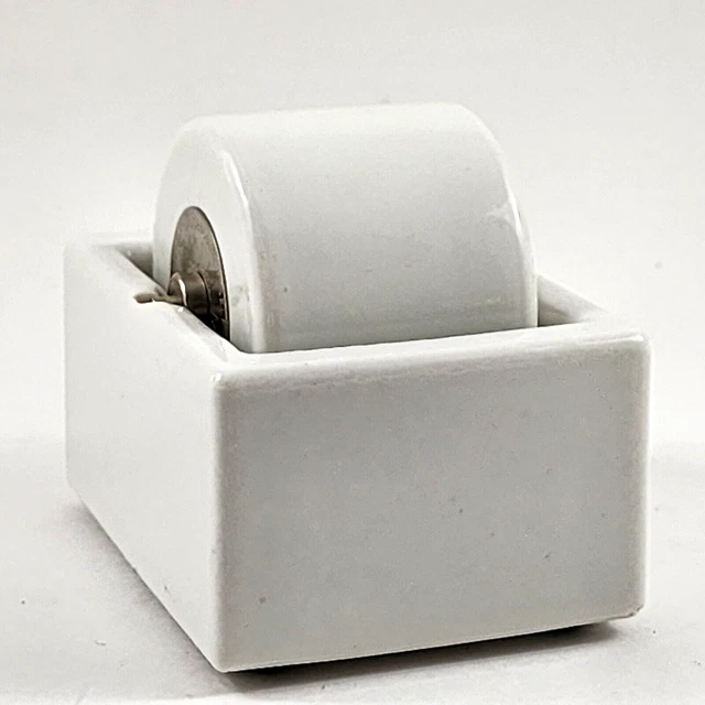 IDEAL MOISTENER PORCELAIN Stamp Envelope Wet Roller Wheel Inkstand ...