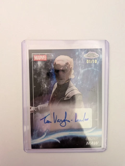 2025 TOPPS CHROME Marvel Studios Ebony Maw 1/10 Bookend Autograph £286. ...