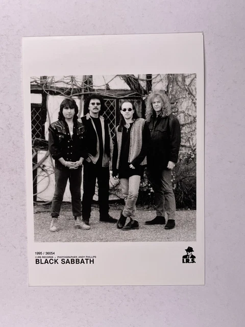 BLACK SABBATH PHOTO Tony Lommi Ozzy Osbourne Original Black And White Promo 1995 £66.83 ...