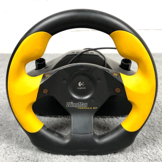 LOGITECH WINGMAN FORMULA Force GP USB Force Feedback Steering Wheel ...