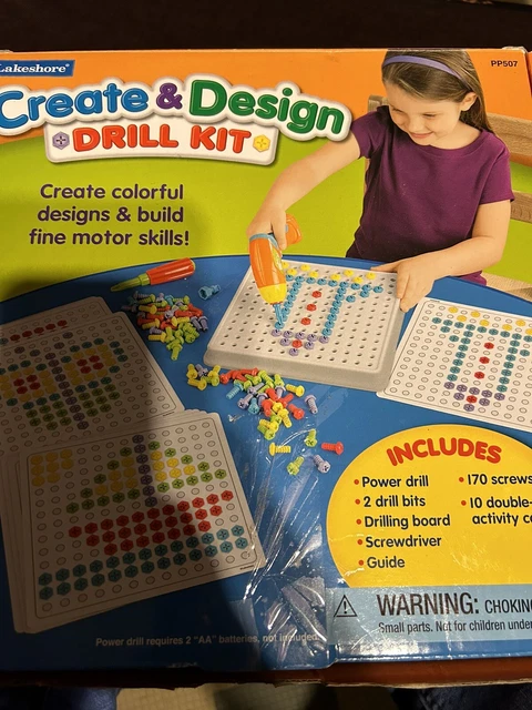 NEW CREATE & Design Drill Kit Educational Fine Motor Lakeshore ...