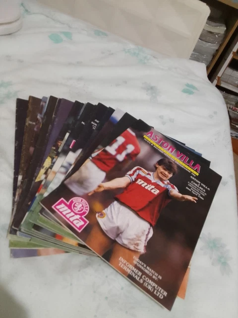 ASTON VILLA 1985/1986 Home Football Programme Collection (Bulk Lot) All ...