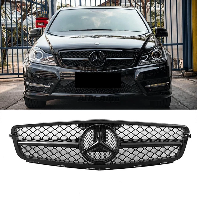 AMG STYLE FRONT Bumper Grille for Mercedes C-Class C204 W204 S204 Gloss ...