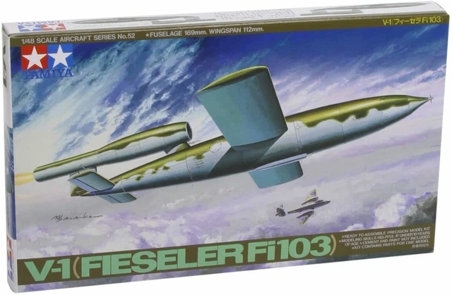 TAMIYA 1/48 MASTERPIECE Series No.52 German Air Force V-1 Fisera Fi103 ...