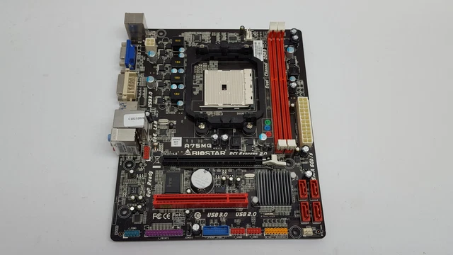 BIOSTAR A75MG AMD Socket FM1 DDR3 SDRAM Desktop Motherboard £55.18 ...