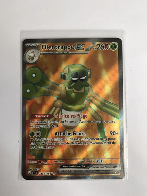 POKÉMON - FILENTRAPPE ex - 223/198 - Écarlate et Violet - Full Art - EUR 10,00 - PicClick FR