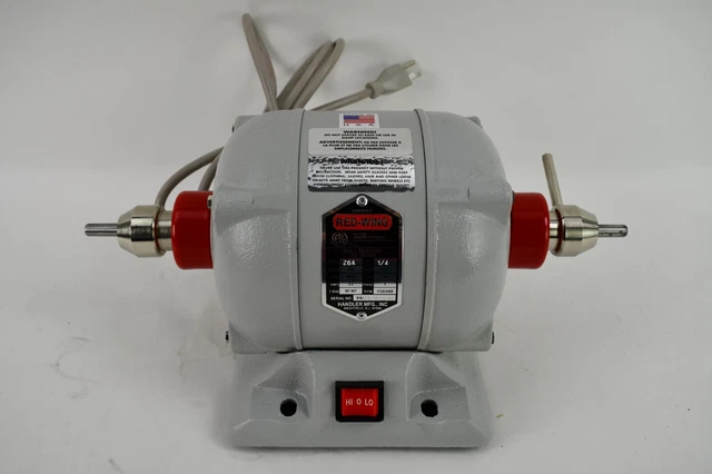 RED-WING HANDLER DENTAL Lathe Polishing Grinder Buffer 26A 1/4 HP AC ...