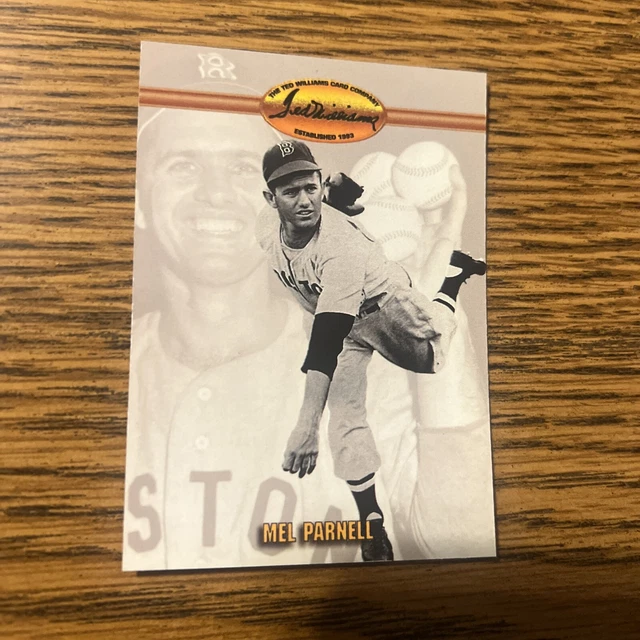 CARTE DE BASEBALL Mel Parnell 1993 Ted Williams Card Company #4 Redsox ...