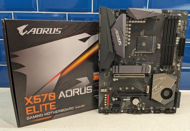 GIGABYTE AMD X570 AORUS ELITE ATX Motherboard AMD Ryzen DDR4 £146.32 ...