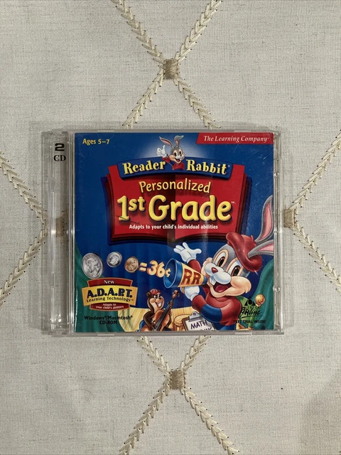 READER RABBIT PERSONALIZED 1st Grade PC CD-ROM Windows/Mac The Learning ...