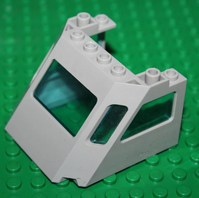 LEGO LIGHT GRAY Train Front Sloping Top ref 2917+TrLBlue Glass 2918 set ...