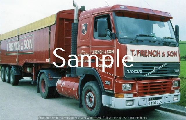 TRUCK PHOTOS VOLVO FH12 Artic Bulk Tipper T French &Son £0.99 - PicClick UK