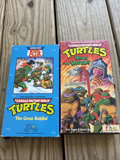 TEENAGE MUTANT NINJA Turtles Cartoon VHS F.H.E. The Great Boldini And ...