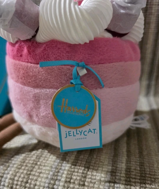 GENUINE JELLYCAT HARRODS Exclusive! Cheryl Cherry Cake With Box - NEW ...