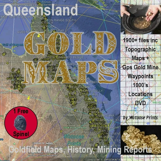 GOLD MAPS & Gemstone Fossicking in QLD - Detecting Prospecting Topo ...