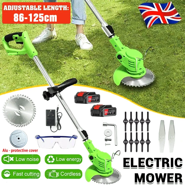 CORDLESS STRIMMER GRASS Trimmer Cutter Garden Lawn Edger +2 Rechargeable Battery £25.69 ...