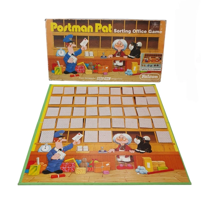 VINTAGE POSTMAN PAT sorting office board game falcon 1983 complete ...