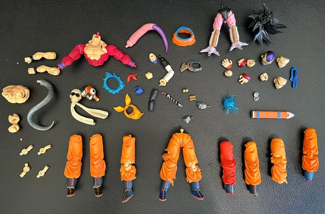 DRAGON BALL Z Super GT SH Figuarts CUSTOM FODDER BODY PARTS LOT - HUGE ...