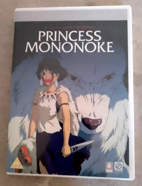 PRINCESS MONONOKE DVD (2006) Hayao Miyazaki cert PG Region 2 -Excellent ...