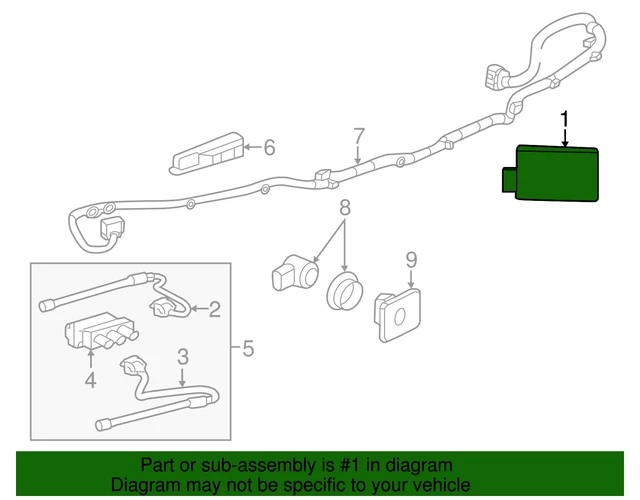 GENUINE GM PASSENGER Side Obstacle Detection Control Module 84418802 ...