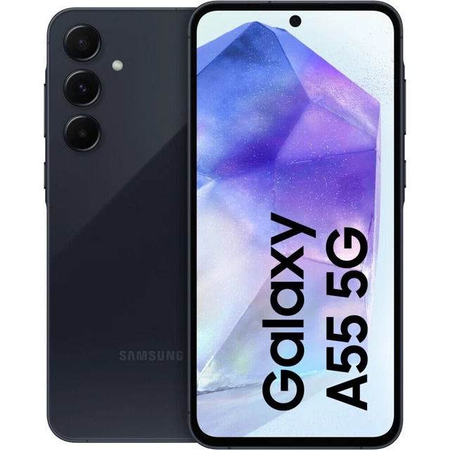 SAMSUNG GALAXY A55 5G SM-A556B/DS 128GB 8GB Awesome Navy Ohne Simlock ...