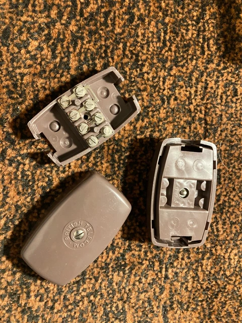 BRITISH TELECOM TELEPHONE Connection Box BT52A - 1970s Retro £4.00 ...