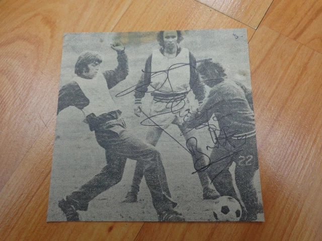 ORIGINALE AUTOGRAFATO CHELSEA 1960S Ian Britton & John Dempsey Giornale ...