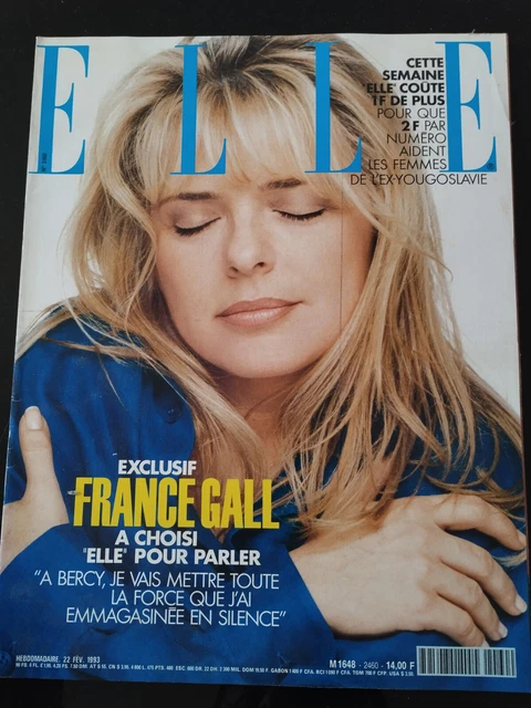 ELLE MAGAZINE 22/02/1993; interview France-Gall/ Issey Miyake EUR 12,00 ...