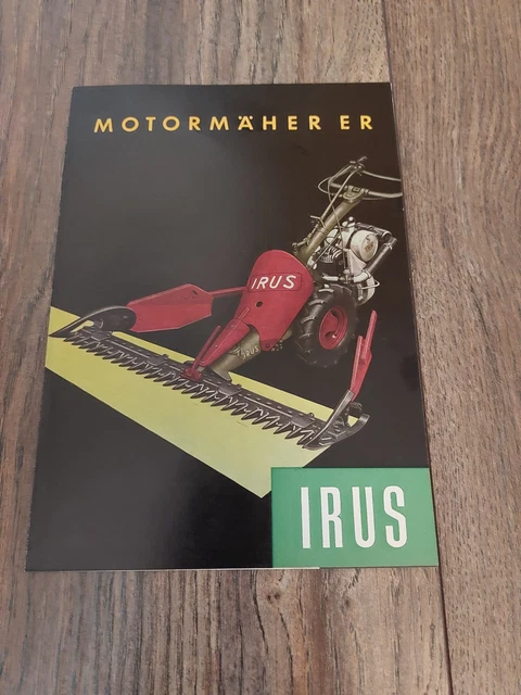 ORIGINAL PROSPEKT IRUS Motormäher ER Traktor Schlepper EUR 22,50 ...