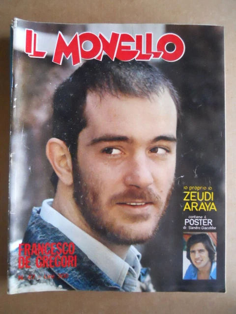 MONELLO N 47 1976 Francesco De Gregori Zeudi Araya Poster Sandro ...