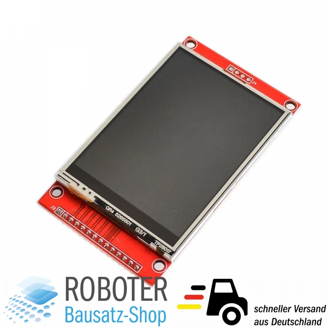 2,8& TFT TOUCHSCREEN Display Modul ILI9341 240x320 Arduino Raspberry Pi ...