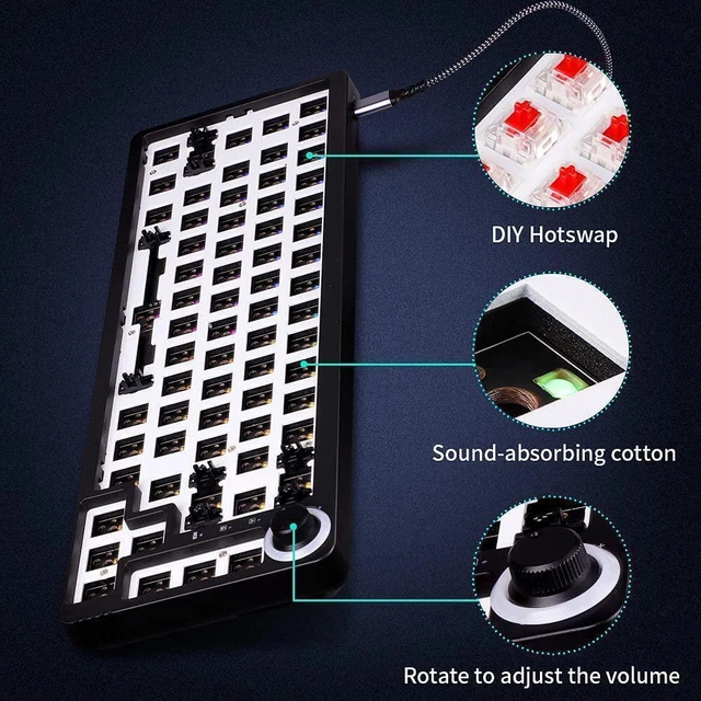 TM680 LK67 HOT Swap Mechanical Keyboard Kit Single Mode , X8T4 $85.27 ...