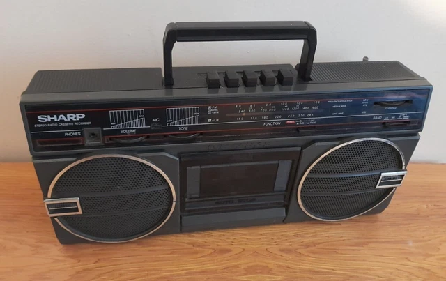 SHARP GF-3939 Radio Cassette Player Retro Boombox Vintage GF 3939E(D) £ ...