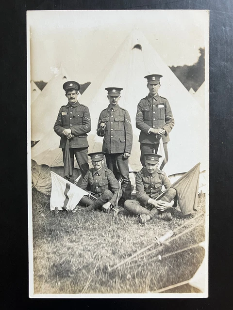 WW1 SOLDIERS EAST Kent "Buffs" Regiment signals section Territorial ...
