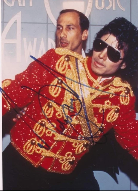 MICHAEL JACKSON SIGNED/AUTOGRAPH photo with Todd Mueller LOA £420.00 ...
