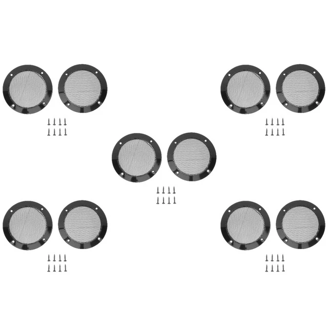 5 SETS CAR Speakers Horn Cover Audio Modification Deformation-resistant ...