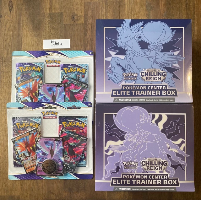 POKEMON CENTER CHILLING Reign Elite Trainer Box Error ETB - Bonus ...