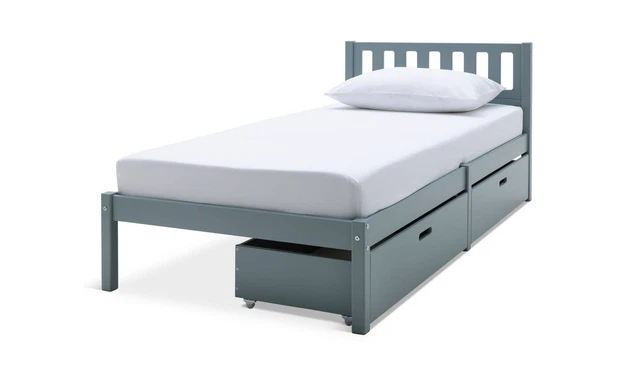 HABITAT RONNIE SINGLE Bed Frame and Drawer - Duck Egg Blue £174.99 ...