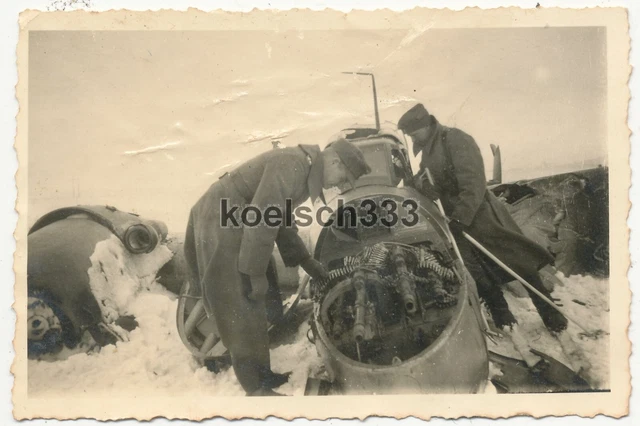 FOTO MESSERSCHMITT BF 110 Flugzeug Wrack der Luftwaffe nach Notlandung ...