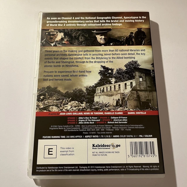 APOCALYPSE THE SECOND World War DVD 2009 National Geographic War TV ...